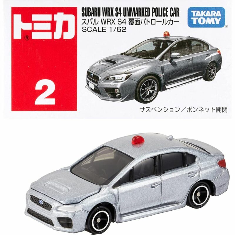 Takara Tomy Tomica NO.2 Subaru WRX S4 Unmasked Police Car | Shop Japan