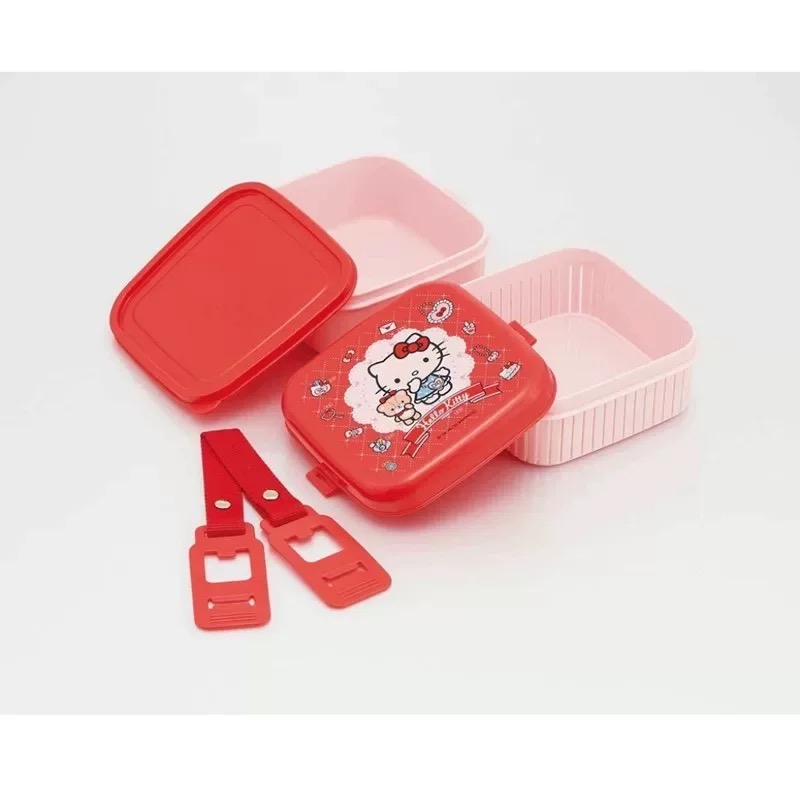 Skater Hello Kitty Lunch Box 2 Tiers Picnic Box Made in japan ...